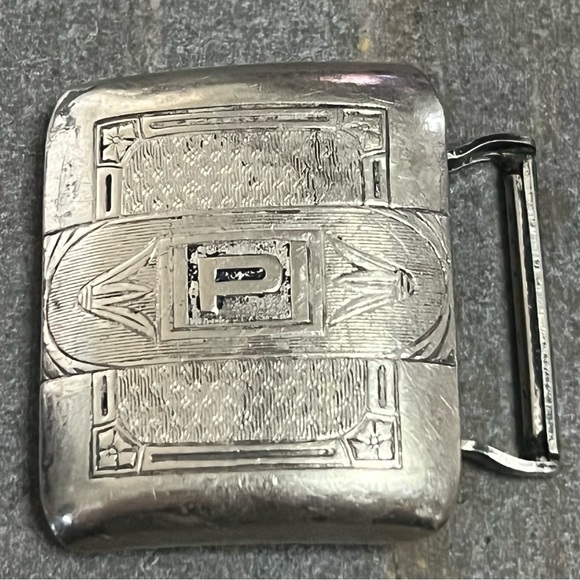 Accessories | Vintage Monogrammed Piece Sterling Front Base Metal Giant ...